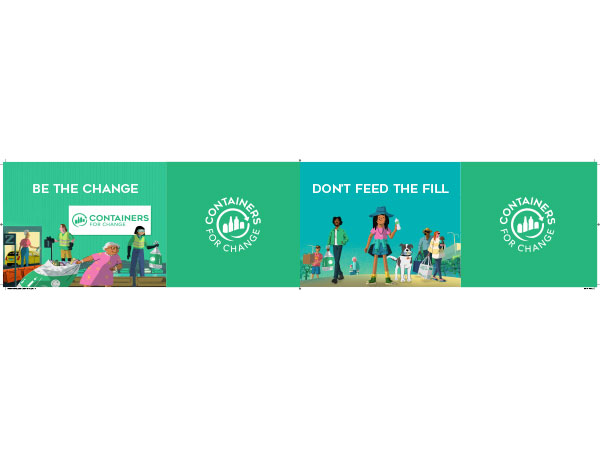 Banner Mesh, DFTF IBC | Containers for Change