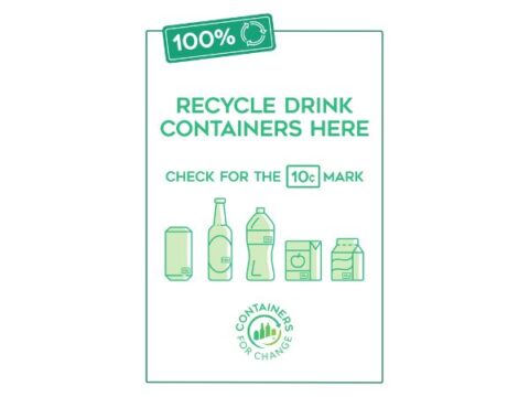 A-Frame Sign, Recycle Drink Containers Here | Containers for Change